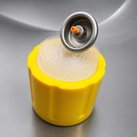 China Dense Foam Output Foam Aerosol Valve with Protective Cap for Vertical Surface Application for sale