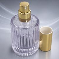 China Luxury Aluminum Perfume Spray Pump with 21mm Gold Decorative Cap for Premium Fragrance Packaging for sale