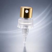 China Golden Finish Perfume Pump with Micro-Fine Mist Technology and Secure Crimp Seal for Luxury Fragrances for sale