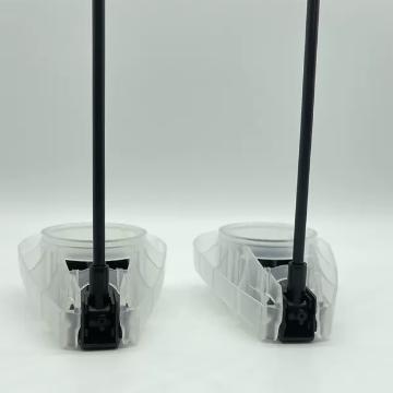 China Foldable Dual-Spray Aerosol Nozzle with Secure Locking Design for Industrial Packaging for sale