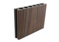 China Groove Co Extrusion WPC Decking Hollow Composite Deck Board Embossing for sale