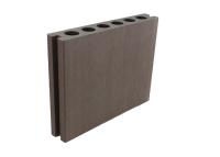 China 25X140mm Indoor Pool Deck Flooring Walnut Sanding Varnishing hollow core composite decking for sale
