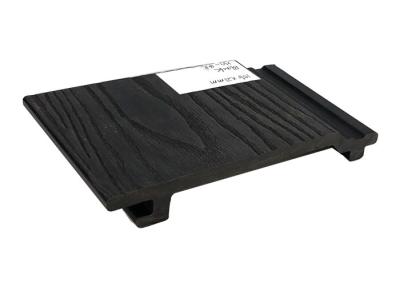 China Outdoor Wood Plastic Composite Wall Panel WPC Cladding Black ISO9001 for sale