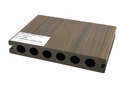 China 135X25mm Co Extrusion WPC Decking Hollow Plastic Decking Boards for sale