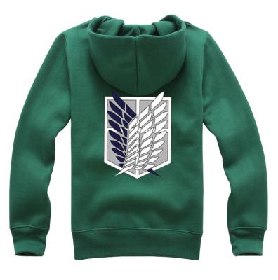 China Polyester attack on titan sweatshirt Eren Jaeger flies from freedom anime hoodie cosplay attack on titan apparel for sale