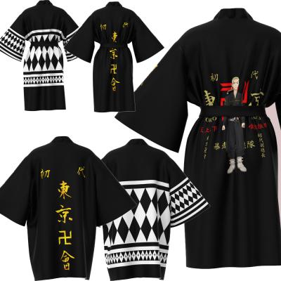 China Polyester Tokyo Avenger Short Sleeve Draken Cos Haori Jacket Mikey Pajamas Anime Cosplay Sunscreen Uniform for sale