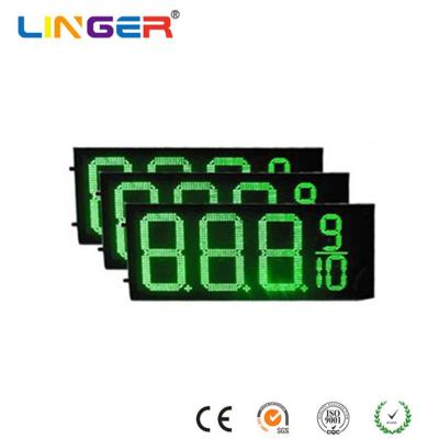 China 8.889 / 10 Gas Station LED Signs 12 Inch LED Gas Price Displays With Wireless Control for sale