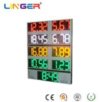 China 8 Inch LED Gas Price Sign Dual Sided Gas Station LED Sign With Wireless Control for sale