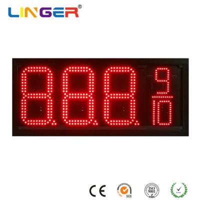 China Programmable Gas Station LED Display 4000mcd - 9000mcd Fuel Price Sign With Remote Control for sale