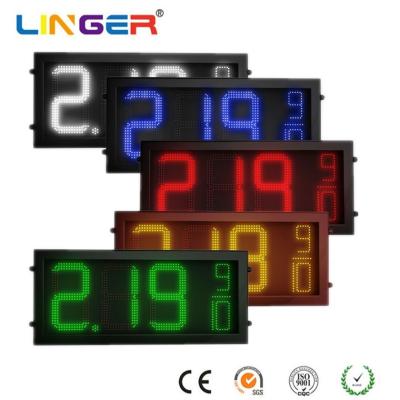China Customized LED Gas Price Sign Ultra Wide Angle Digital Gas Signs Anti Glare for sale