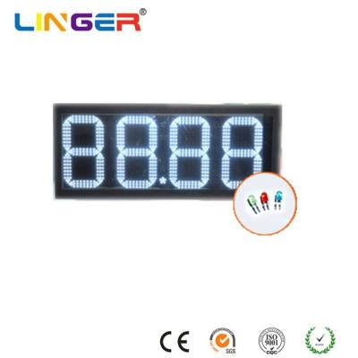 China High Resolution LED Gas Price Sign Red Digital Gas Price Sign Customized For Clear Visibility for sale