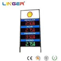 China Multi Line LED Gas Price Sign 15 Inch Petrol Station Sign Board 5000mcd for sale