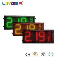 China Red / Yellow / Green Gas Station LED Sign Outdoor LED Gas Price Signs Customized for sale