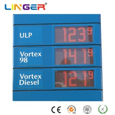 China Custom Sized Gas Station Sign Board IP65 Fuel Price Board Outdoor for sale