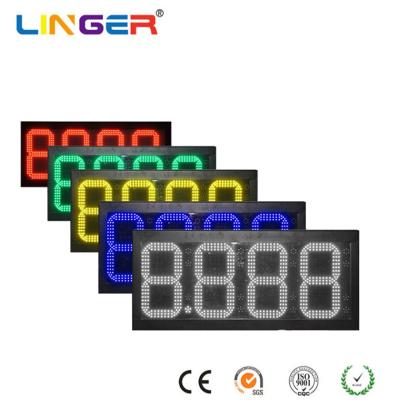 China AC110V / AC220V Gas LED Sign IP67 LED Gas Price Signs With Mounting Brackets for sale