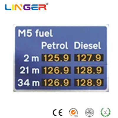 China Suitable Power Plug Gas Price Display Corrosion Resistant Petrol Price Board With Mounting Brackets for sale