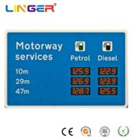 China Ip67 Waterproof Gas Station LED Sign Powder Coated Petrol Station Price Board for sale