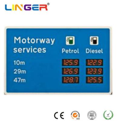 China Ip67 Waterproof Gas Station LED Sign Powder Coated Petrol Station Price Board for sale
