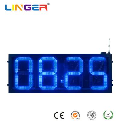 China Digital Gas Station Price Signs 16 Inch LED Gas Signs With Epoxy Spray Coating for sale