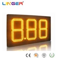 China Yellow Gas Station LED Sign Dual Layer Protection LED Gas Signs High Performance for sale