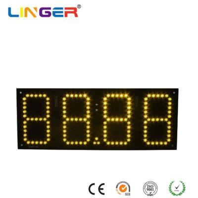 China Yellow LED Fuel Price Signs IP67 Gas Price Signs With Innovative Display Panel Assembly for sale