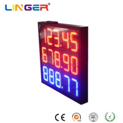 China Outdoor Electronic Gas Price Sign Pitch 12.5mm Gas Price Sign LED for sale
