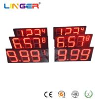 China Dual In line Package Lamps Gas Prices Sign IP65 Digital Signs For Gas Station for sale
