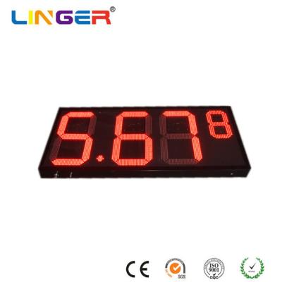 China P8 P10 P12 Pixel Pitch Digital Gas Price Signs Red Gas Price Sign Numbers With Customized Size for sale