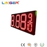 China Auto Adjusting LED Fuel Price Signs IP67 Gas Price LED Signs RED for sale