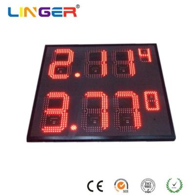 China Waterproof LED Gas Station Signs Smart Brightness Adjustment Gas Price Sign With 300m Control Distance for sale