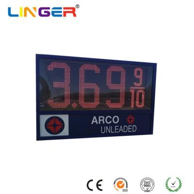 China OEM / ODM LED Gas Station Signs High Heat Dissipation LED Gas Sign With Fans for sale