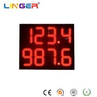 China DC12V LED Gas Station Signs Red Digital Gas Price Sign With Meanwell Brand Power Supply for sale