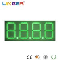 China ABS Plastic Case LED Gas Sign Green LED Gas Price Signs IP68 for sale