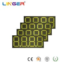 China IP68 LED Gas Price Signs Outdoor 12 Inch Gas Price Sign Yellow 250Meters Control Distance for sale