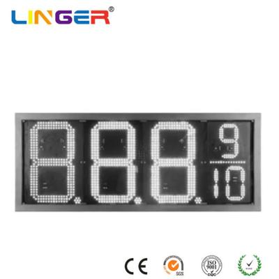 China Modular Design LED Gas Price Signs Outdoor White Digital Gas Price Sign With Easy installation for sale