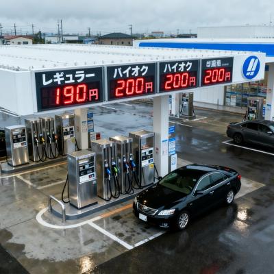 China Japan Market Gas Station Digital Price Signs IP67 Waterproof Gas LED Signs With Yen Symbol for sale