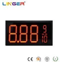 China 8.88 9/10 LED Fuel Price Signs Waterproof Fuel Price Sign Red 6.7