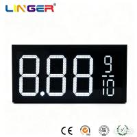 China US Standard 8.889/10 Format Gas Price Sign White Electronic Gas Price Sign Outdoor for sale