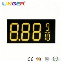 China Double Sides Gas Price Displays IP67 Digital Gas Signs Yellow Color FR4 1.6mm Thickness PCB for sale