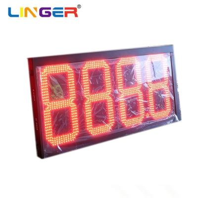 China Easy Installation Led Oil Price Display With Large LCD Screen Remote Control for sale