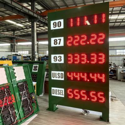 China Specialized custom-made anti-humidity and anti-rust LED Oil Price Display for the South American Country for sale