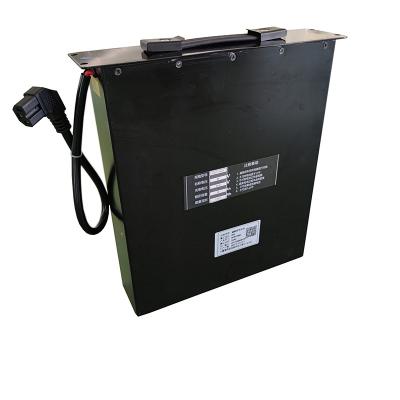 China AGV Warehouse Car Lithium Battery 54.6V 24AH for Electric Pallet Jacks - 320x85x469mm Industrial Power Solution for sale