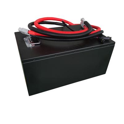 China 48V 105AH Lithium Ion Forklift Battery with 2-4 Hour Recharge Time and 390x370x260mm Dimensions for sale