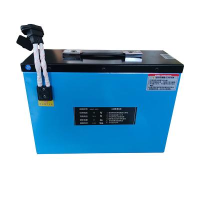 China 48V 25Ah LiFePO4 Lithium Battery for Electric Pallet Truck Golf Cart AGV 300x125x120mm for sale