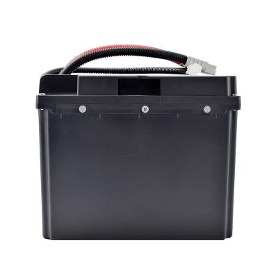 China 24V 55AH Pallet Truck Battery Black 260x170x220mm Heavy Duty for sale