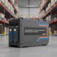 China 24V 40Ah 370x100x355mm Customizable Forklift Lithium Battery for Lift Trucks for sale