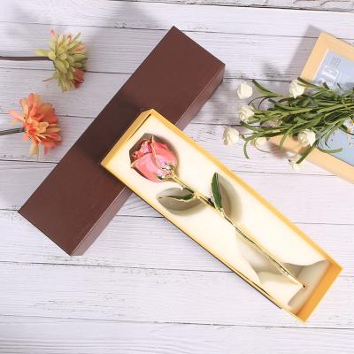 China Preserved Roses Gold Plated Rose Real Flower Handmade Wholesale for sale