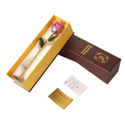 China Gold Plated /Dipped  Bud  Rose With  Gift Box Forever Gold Rose for Mother's Day ,Christmas or Valentine' s Day  Gifts for sale