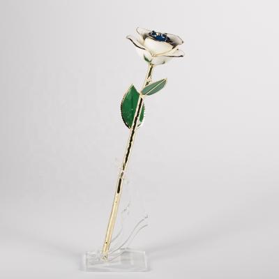 China 24K Gold Plated Rose Gifts Wholesale Preserved Factory  Gold Rose for sale