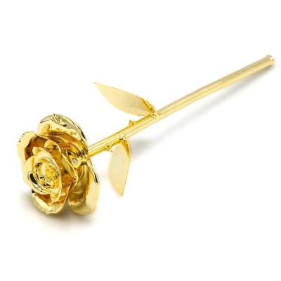 China Valentine Gifts  24k  Gold Dipped  Rose with Gift Box and Artificial  Gift Flower Holiday Decoration for sale